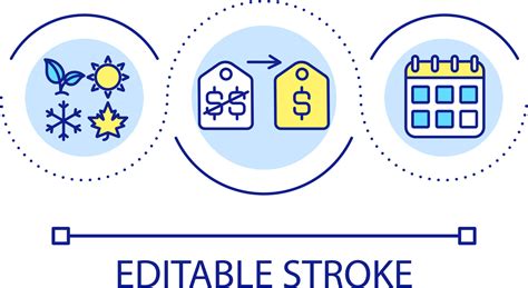 Seasonal Sale Loop Concept Icon Discount Type Allowances And Bonuses Price Reduction Abstract