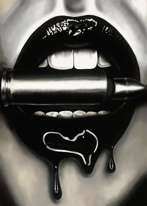 Sexy Bullet Lips Digital Art By Popart Galore Fine Art America