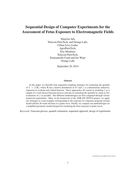 pdf sequential design of computer experiments for the assessment of