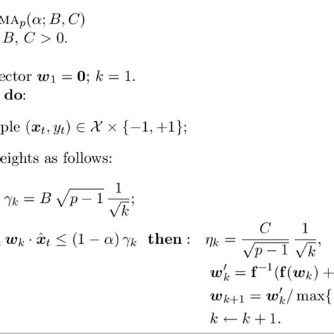 The Approximate Large Margin Algorithm Alma P Download Scientific