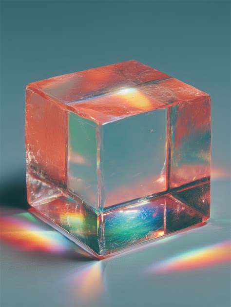 Prismatic Glass Cube Photo On Lummi