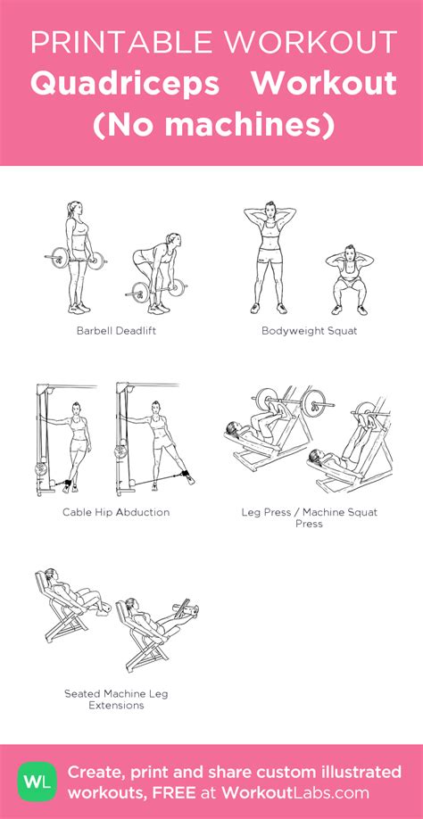 Quadriceps Workout No Machines Workout Leg Press Machine Barbell