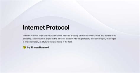 Internet Protocol