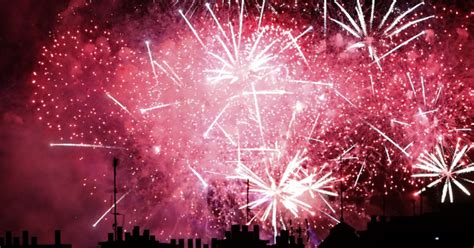 프랑스 바스티유 데이 축하 불꽃놀이