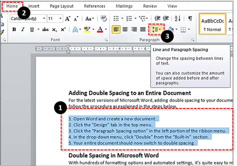 How To Do Single And Double Spacing Between Lines In Word Pnahongkong