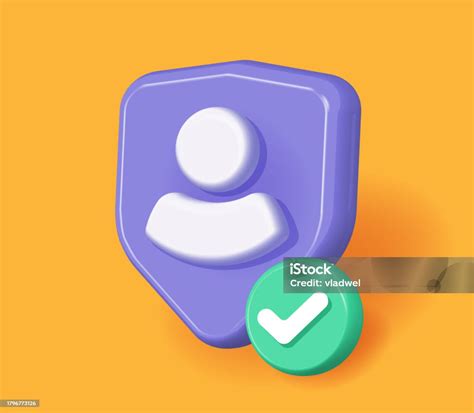 Personal User Data Protect 3d Icon Vector Graphic Person Safety Secure