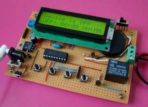 Programmable Digital Timer Switch Using A PIC16F628A
