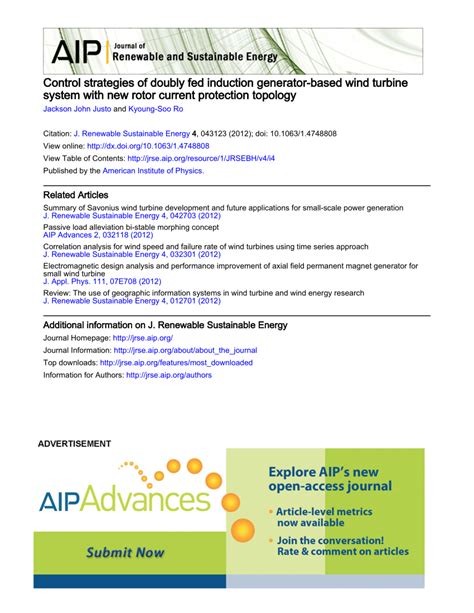 Pdf Control Strategies Of Doubly Fed Induction Generator Based Wind Turbine System With New