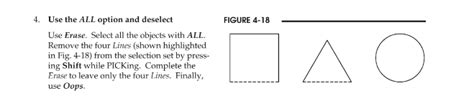 solved 4 use the all option and deselect use erase select all the