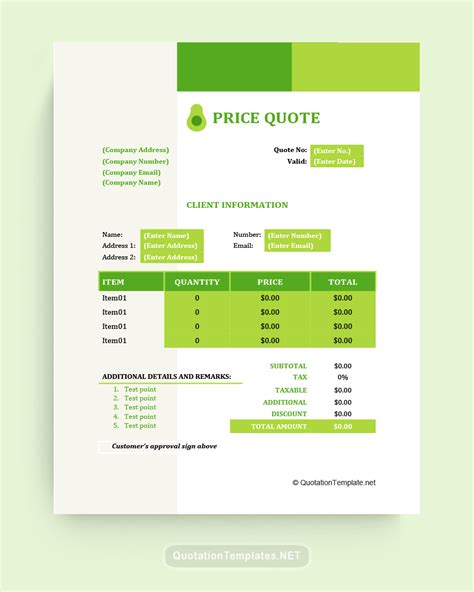 Software Development Price Quote Template 210822 Grn Quote Templates