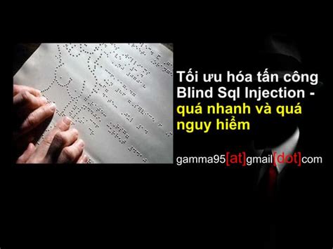 Tetcon2012 Gamma95 Blindsqlinjectionoptimization Ppt