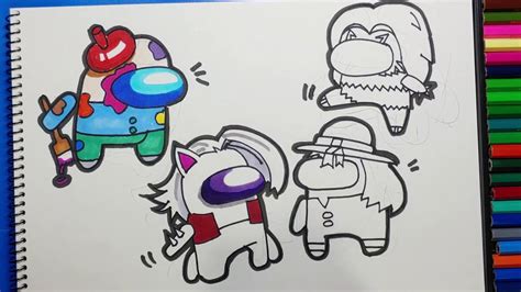 신비아파트 수상한 의뢰와 어몽어스가 만났다 2탄 어몽어스 버전으로 그림 그리고 색칠하기 누가 등장하는지 맞춰보세요 Youtube