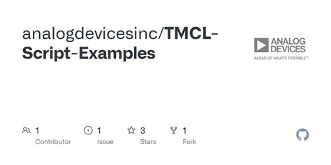 Github Analogdevicesinctmcl Script Examples