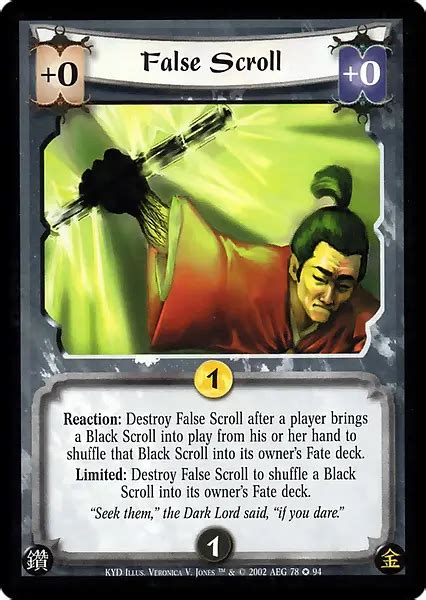 False Scroll ObakeMerchant