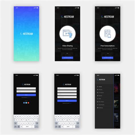 Nestream Mobile App Ui Kit Fastcode Space