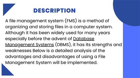 advantages and disadvantages of file management system pdf operating