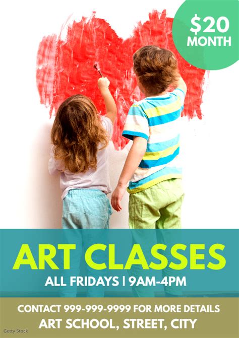 Art Class Flyer Template Postermywall