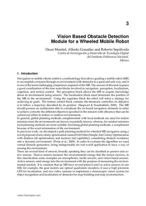 In Tech Vision Basedobstacledetectionmoduleforawheeledmobiler