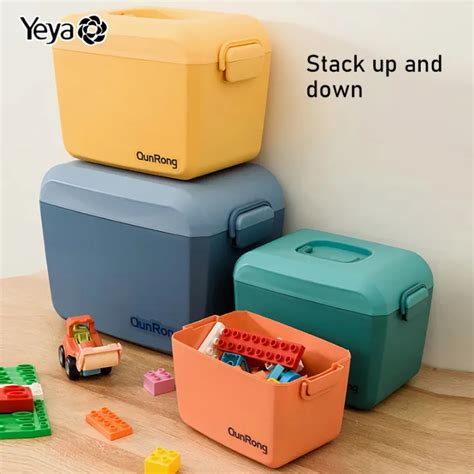 Yeya กล่องเก็บของขนาดใหญ่ หลากหลายสี กล่องเก็บของเล่น กล่องเก็บของต่างๆกล่องเก็บของพลาสติก พร้อม