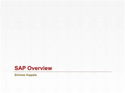 Sap Basic Introduction Ppt