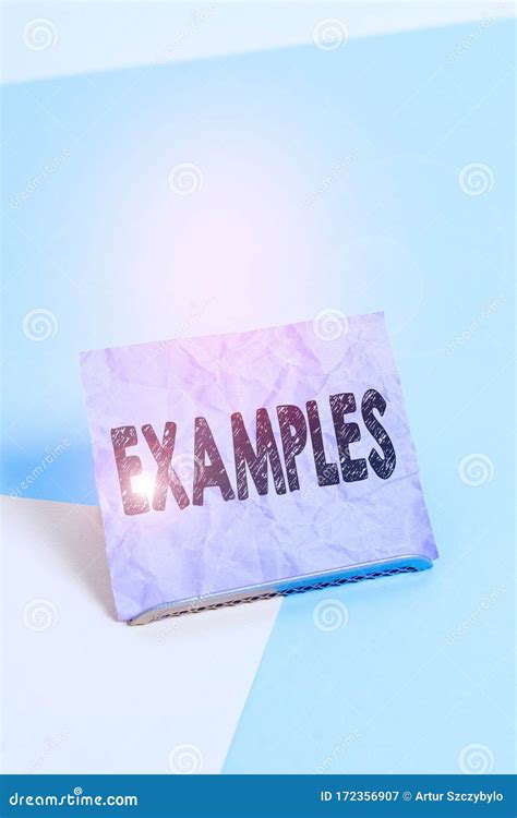 Handwriting Text Examples Concept Meaning Illustration Sample Model To Follow Guide Explanation