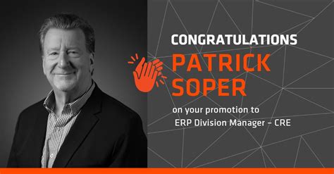 Sockeye On Linkedin Congratulations Patrick Soper On Your Promotion To Erp Division Manager