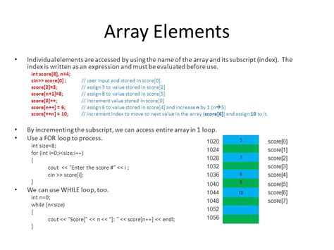 Chapter 7 Arrays Introductions Declare 1 Variable To Store A Test