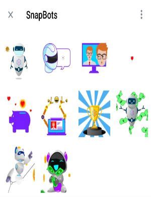 Snap Bots Telegram Animated Sticker Pack