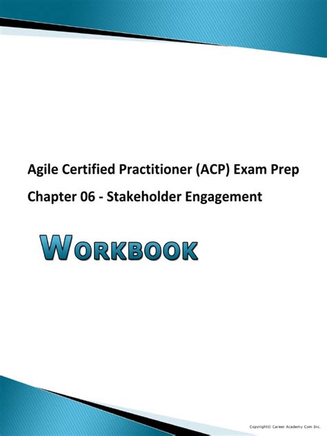 Agile Certified Practitioner Acp Exam Prep Chapter 06 Stakeholder