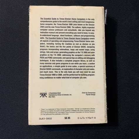 Book Essential Guide To Timexsinclair Home Computers 1983 Programmi