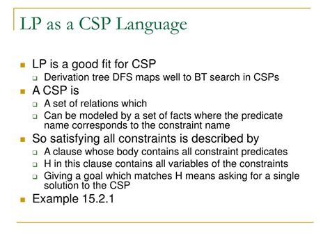 Ppt Constraint Logic Programming Powerpoint Presentation Free