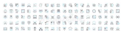 Customer Data And Analytics Vector Line Icons Set Customer Data Analytics Insights