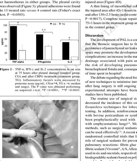 Presence Of A Pleural Adhesion On The Thoracotomy Download Scientific Diagram
