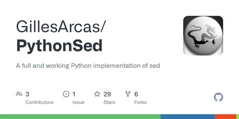 Github Gillesarcaspythonsed A Full And Working Python