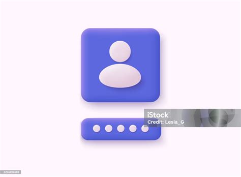 Secure Login Form Page With Password On Computer And Padlock Sign In To