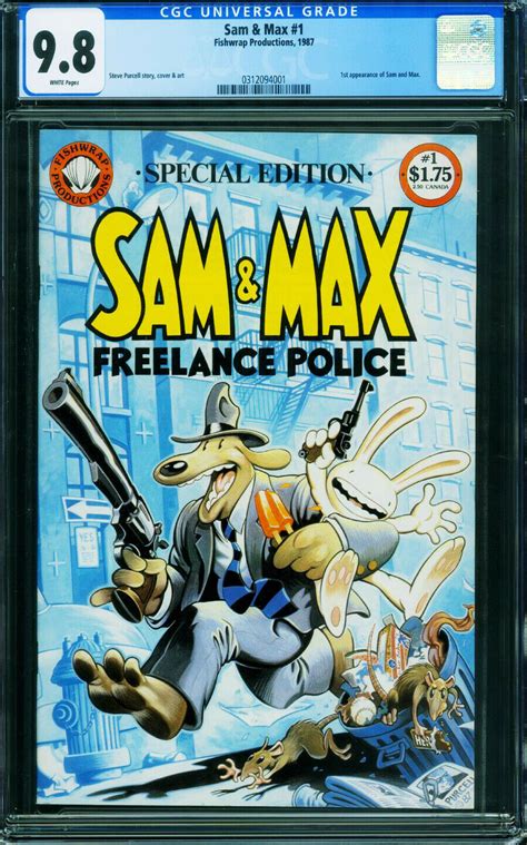 Sam And Max 1 Cgc 98 First Appearance Comic Book 0312094001 Comic