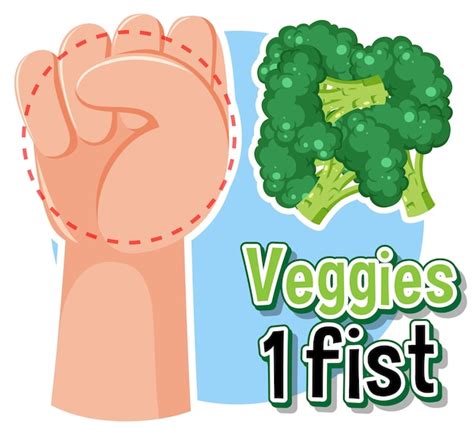 Comparando Porções De Alimentos Um Guia Visual Vetor Premium