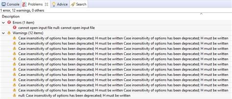 Ccscc2642r Warning Case Insensitivity Of Options Has Been Deprecated