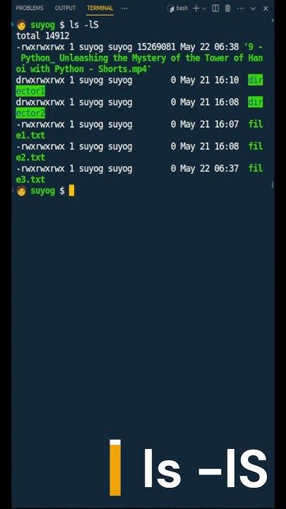 02 linux command how to sort files or directories by size linux commands shorts ubuntu