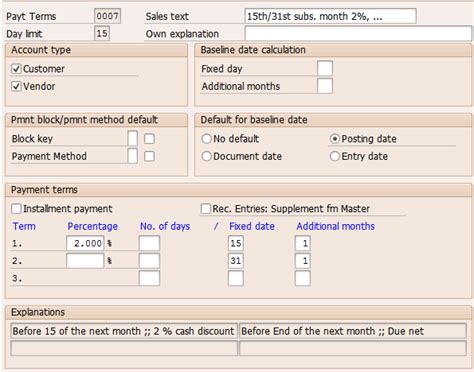 Solved Payment Term Creation Sap Community