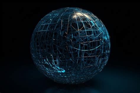 premium photo abstract 3d rendering of the sphere