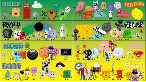 All 8 Teams From Bfb By Urfjjdjdjd On Deviantart