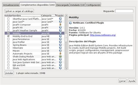 Instalación Del Módulo De Java Me En Netbeans Sitio Web De Javier García Escobedo