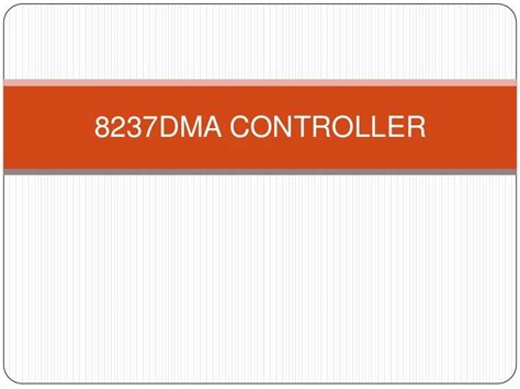8237 dma controller