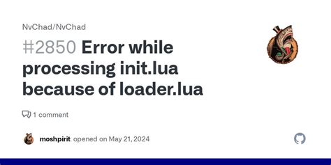 I Dont Know How To Solve This Error While Processing Initlua Because Of Loaderlua Can Anyone