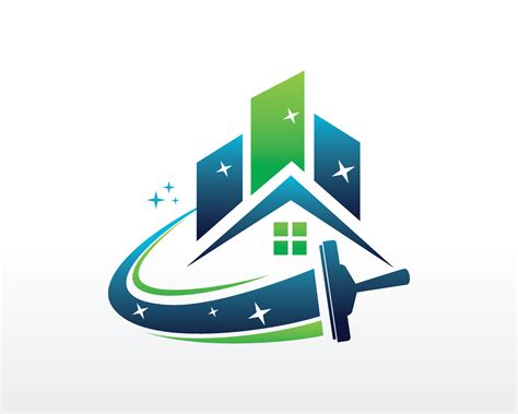 House Cleaning Logo Cleaning Service Business Logo Design Vector