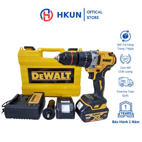 M Y Khoan Pin Dewalt Kh Ng Ch I Than U Mm Auto Lock Ch C N Ng Shopee Vi T Nam