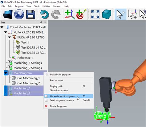 模拟机器人加工 Robodk文档