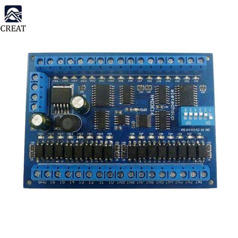 Rs485สวิตช์ควบคุมระยะไกล Plc Rs485บอร์ดขยาย Io Modbus Rtu แผงโมดูล Dc 12v 24v 16อินพุต16เอาท์พุท