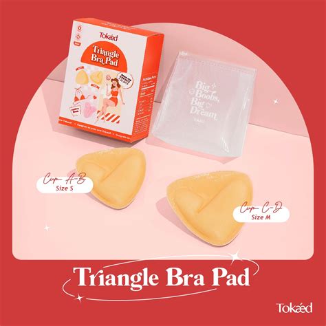 Tokaedofficial Tokaed Triangle Bra Pad Insert Pad Seamless Magic